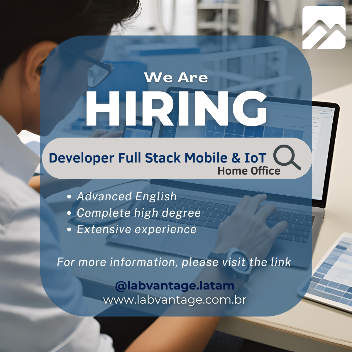 Desenvolvedor Full Stack Mobile e IoT - LabVantage Solutions LATAM | Recrutei Empregos